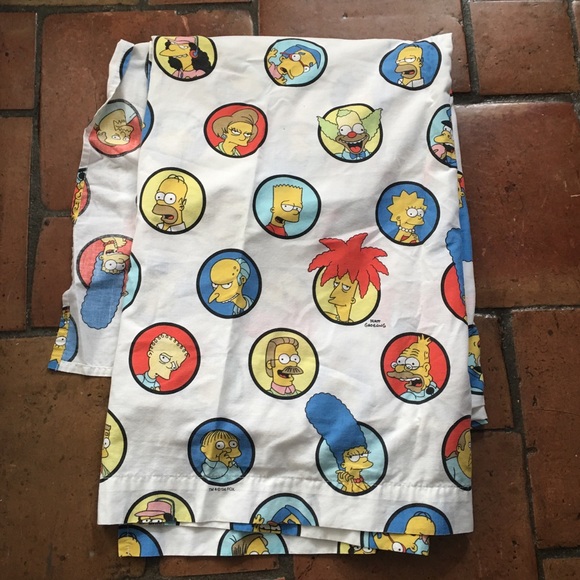 Simpsons | Bedding | Vintage The Simpsons 204 Fox Flat Character Sheet ...